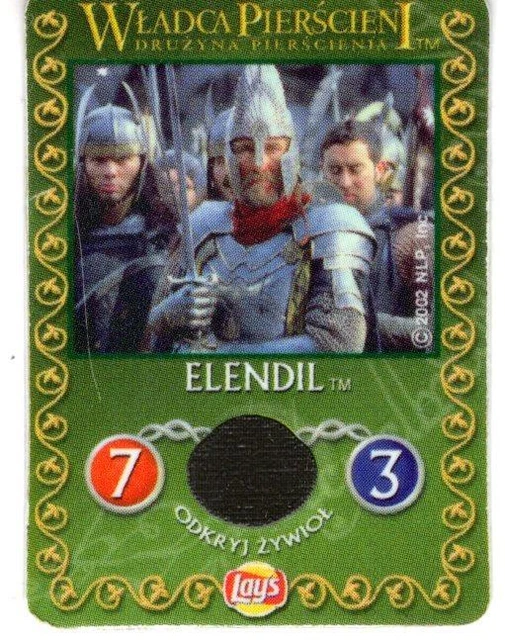 LAY'S POLISH LORD Of The Rings FOTR Mini Card - Elendil / Saruman EUR ...