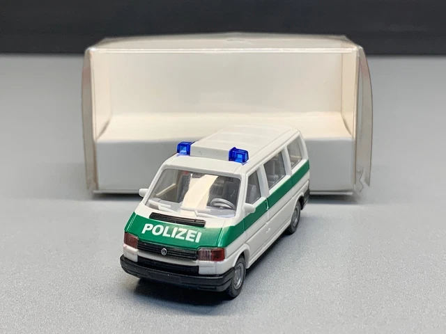 VOLKSWAGEN VW T4 Polizei Caravelle Personen Bus Transporter Wiking H0 1:87 OVP EUR 14,95 ...