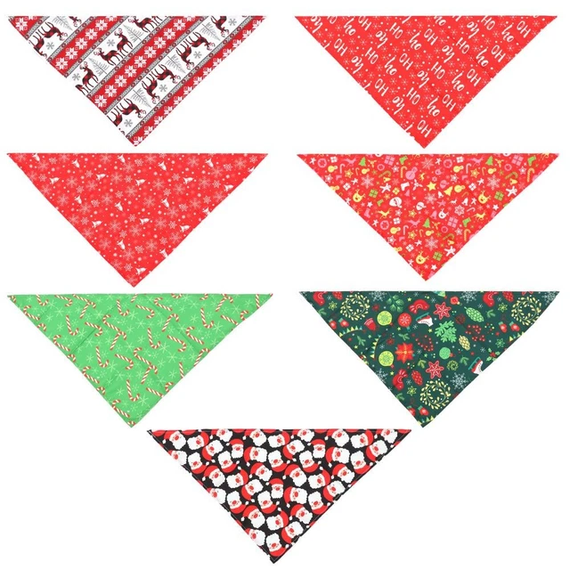 NEW PET COSTUME Accessories Towel Triangle Scarf Collar Pet Bandana Dog ...