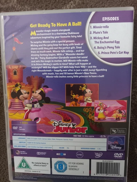 DISNEYS MICKEY MOUSE Clubhouse Minnie-Rella Dvd Disney Minnierella 5 ... DISNEYS MICKEY MOUSE Clubhouse Minnie-Rella Dvd Disney Minnierella 5 ...