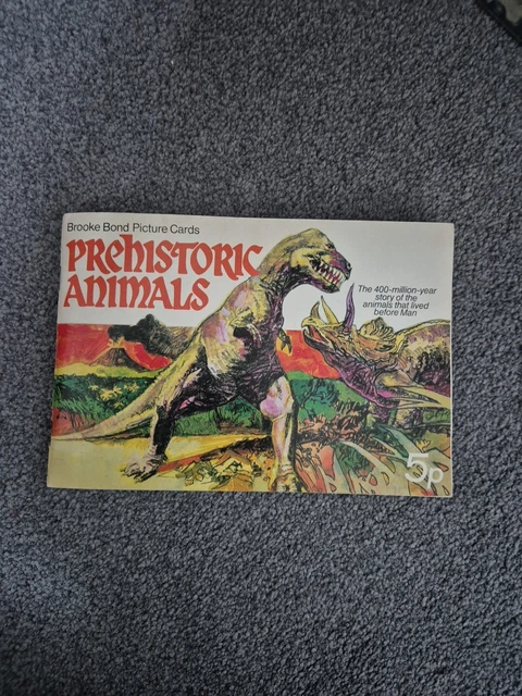 BROOKE BOND TEA Picture Cards Prehistoric Animals - DINOSAURS 100% ...