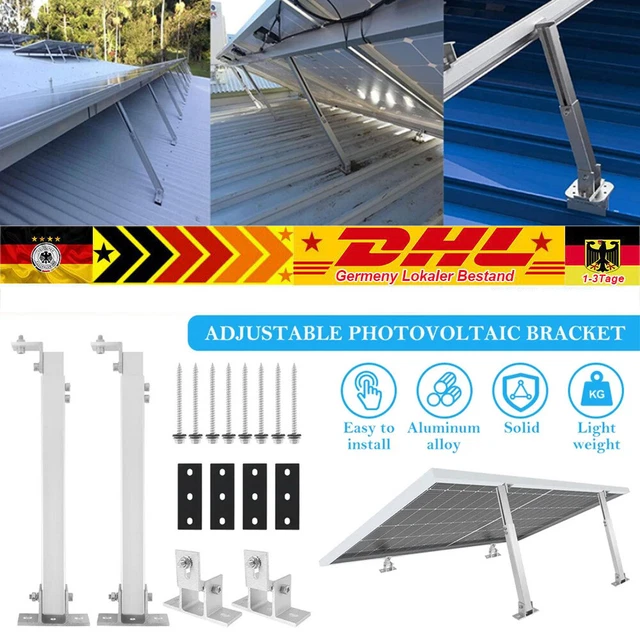 PV HALTERUNG PHOTOVOLTAIK Aufständerung Solarmodul Solarpanel Montage ...