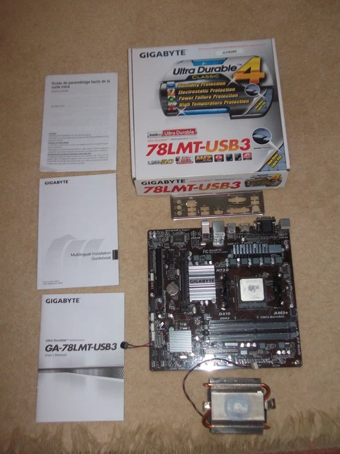 GIGABYTE GA-78LMT-USB3 (REV. 4.1) DDR3 DIMM Socket AM3+ Motherboard £29 ...