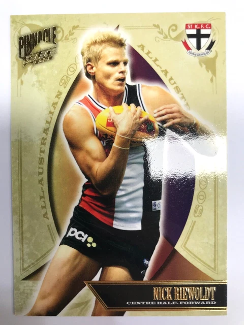 2009 SELECT AFL Pinnacle All Australian Team Card Aa11 Nick Riewoldt-St ...