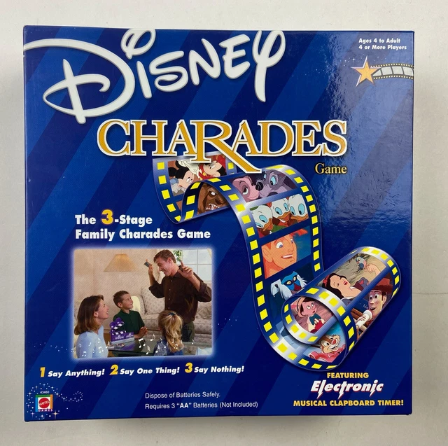 MATTEL DISNEY CHARADES Game Electronic Family Board Game COMPLETE ...