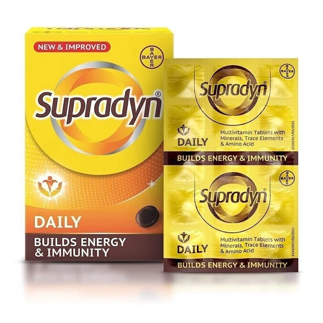 SUPRADYN DAILY MULTIVITAMIN 120 Tablets For Immunity & Energy £17.95 ...