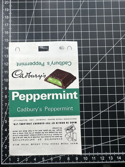 VINTAGE CADBURYS PEPPERMINT Chocolate Sweet Wrapper Confectionery £17. ...