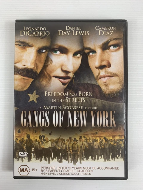 GANGS OF NEW York Leonardo DiCaprio Cameron Diaz DVD CULT R4 $6.28 ...