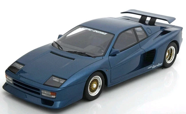 FERRARI KOENIG TESTAROSSA Biturbo Blue Metallic Gt Spirit Zm094 1/18 ...