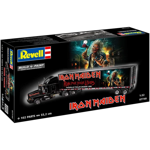 REVELL IRON MAIDEN Tour Truck 1/32 Scale Model Kit 07740 Collector ...