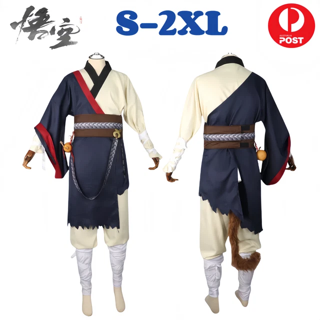 BLACK MYTH WUKONG Cosplay Costume The Monkey King Tail Outfit Full Set ...