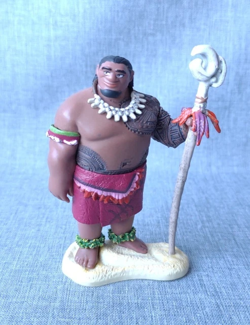 DISNEY MOANA FIGURE Chief Tui 4" Figurine Cake Topper Toy £5.64 ...