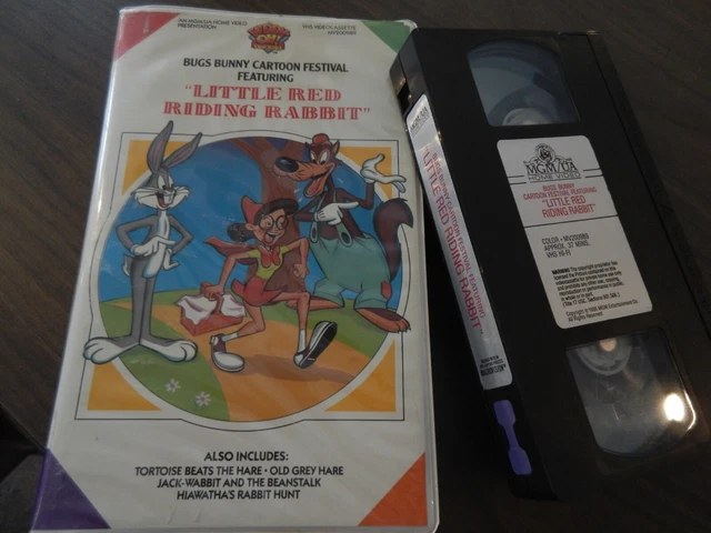 BUGS BUNNY VHS Little Red Riding Rabbit Clamshell Viddy Oh Kids Cartoon ...