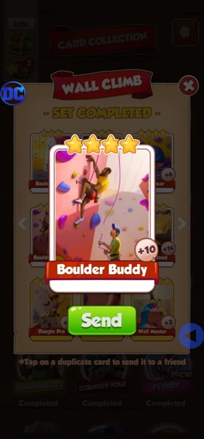 COIN MASTER CARD Boulder Buddy( From Wall Climb Set) £1.13 - PicClick UK