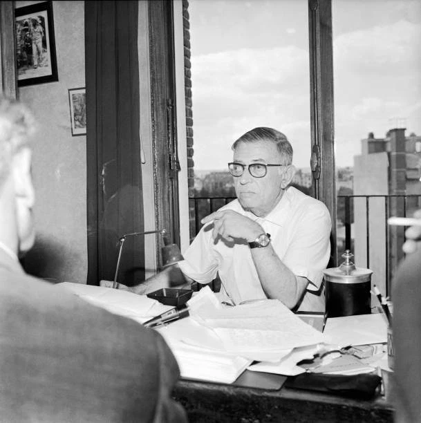 THE FRENCH WRITER philosopher dramatic author Jean-Paul SARTRE- 1968 ...