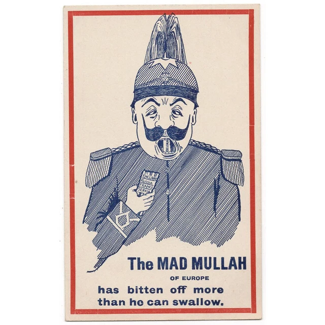 KAISER WILHELM II Mad Mullah of Europe, British Patriotic Postcard ...