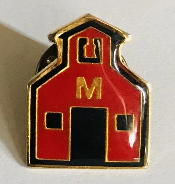 SCHOOL BUILDING LETTER M Education Pin Badge Rare Vintage (C18) EUR 7 ...