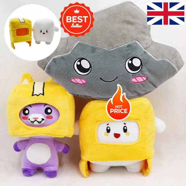 LANKYBOX' BOXY FOXY ROCKY Plush Soft Stuffed Toy Kid Game Figure ...