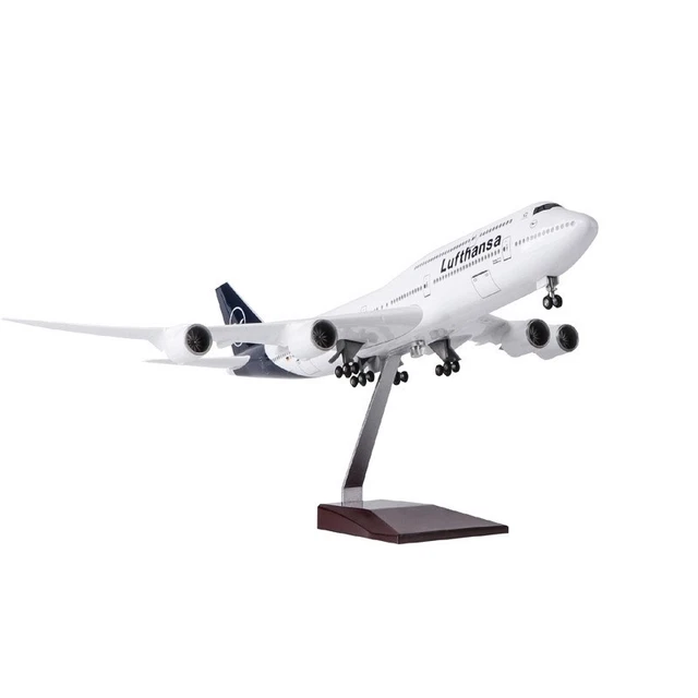 EXTRA LARGE LUFTHANSA Boeing 747 Aircraft Model Plane Toy Gift - 1/150 ...