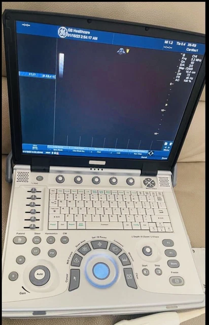 GE VIVID E Ultrasound System. With 3S-RS Cardiac Probe. In Excellent ...