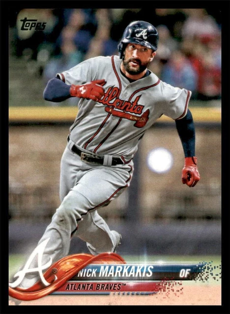 CARTE DE BASEBALL 2018 Nick Markakis Atlanta Braves Topps # 206 EUR 3 ...