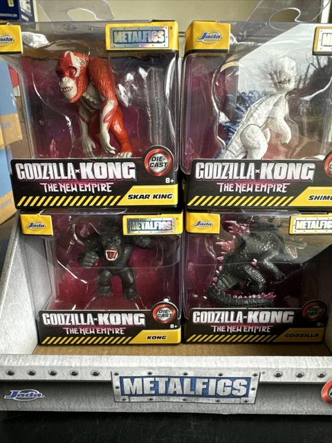 LOT COMPLET DE 4 Figurines En Métal Godzilla X Kong Le Nouvel Empire ...