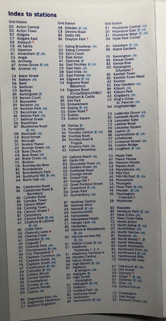 LONDON UNDERGROUND TUBE Map Journey Planner from 1994! £1.75 - PicClick UK