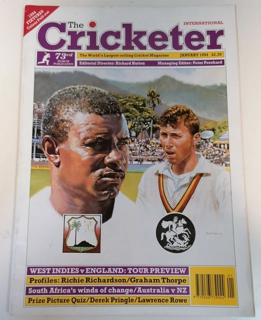 MAGAZINE - VINTAGE Sports The Cricketer International Cricket Magazine ...