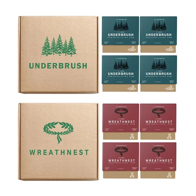 FOR TEETH PROTECTION Whitening Underbrush Remineralizing Chewing Gum. £ ...