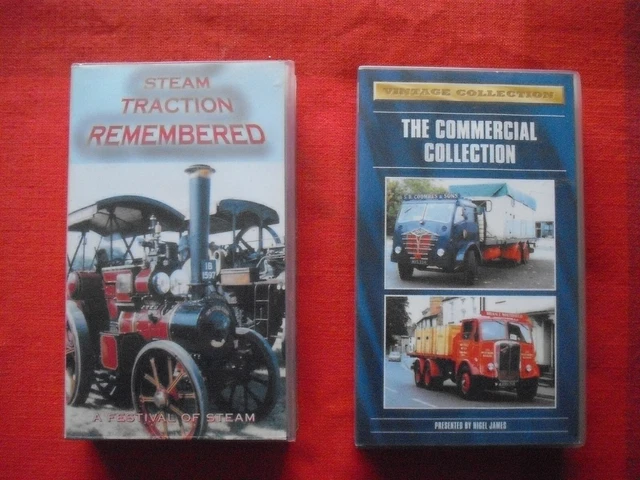 2 VHS VIDEO Tapes Steam Traction Remembered The Commercial Collection ...