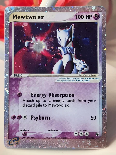 POKÉMON TCG - Mewtwo ex - 2003 EX Rubino e Zaffiro 101/109 Holo Ultra ...