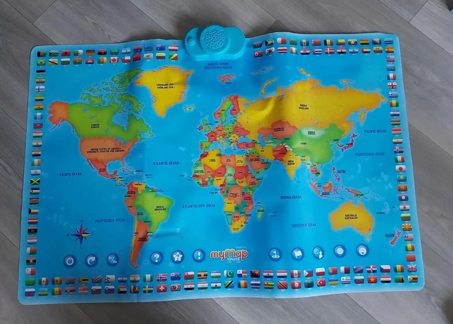 MY MAP WORLD - Interactive Map Educational Talking Map Toy for Kids ...