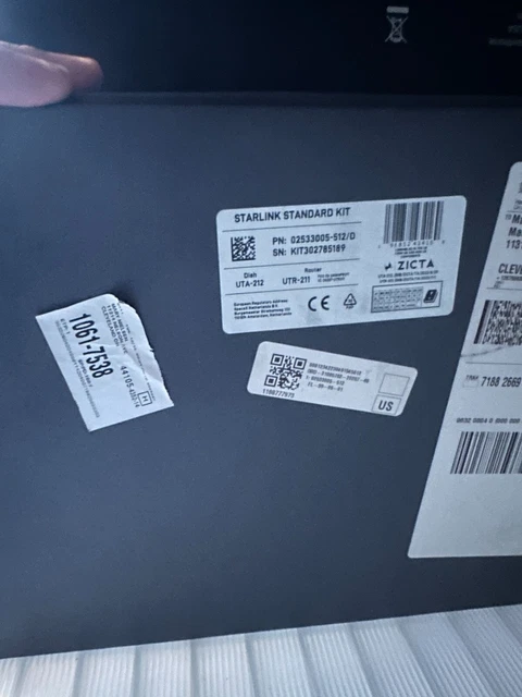 STARLINK V2 SATELLITE Standard Kit Dish Uta-212 W/Router Utr-211 ...