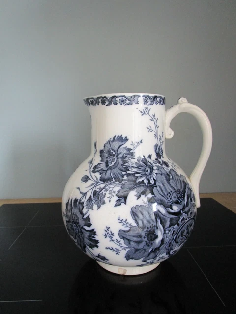 GRAND BROC DE TOILETTE ST AMAND & HAMAGE modèle ANEMONE Décor BLEU EUR ... GRAND BROC DE TOILETTE ST AMAND & HAMAGE modèle ANEMONE Décor BLEU EUR ...
