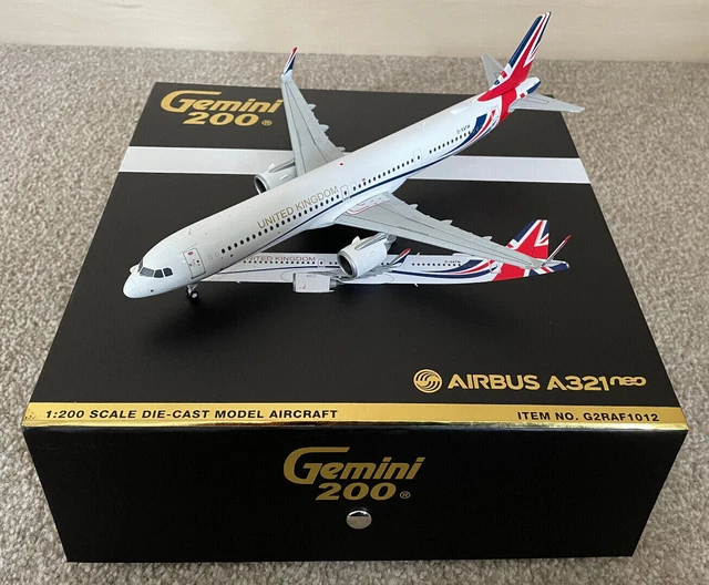 GEMINI JETS 200 1/200 Scale Airbus A321-NEO RAF UNITED KINGDOM ...