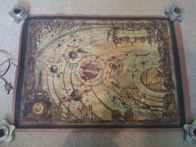 THE SOL SYSTEM Limited Edition Map The Horus Heresy Siege Of Terra Rare ...