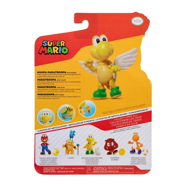 NINTENDO SUPER MARIO Figure Koopa Paratrooper With Wings - new EUR 22 ...