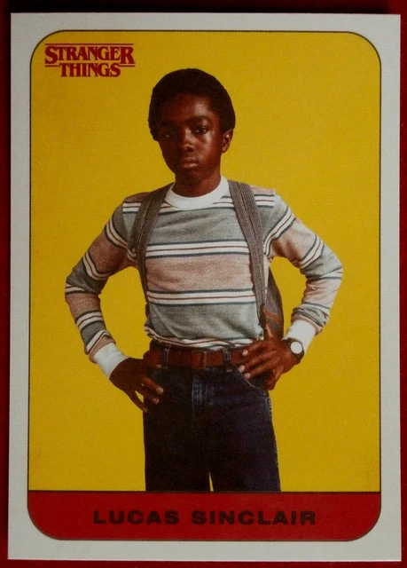 STRANGER THINGS - Season One - Sticker Card #06 - Lucas Sinclair ...