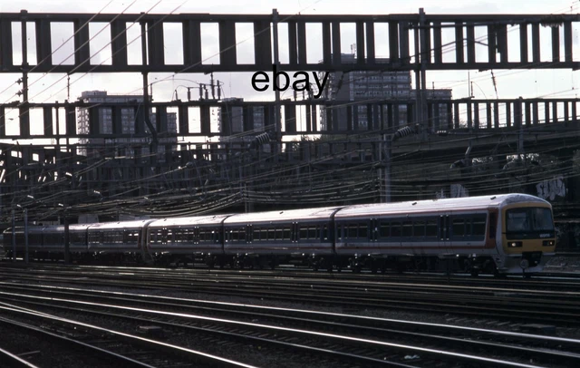 35MM RAILWAY SLIDE- BR DMU Class 165. 165106 & 165105 @ Paddington £2. ...