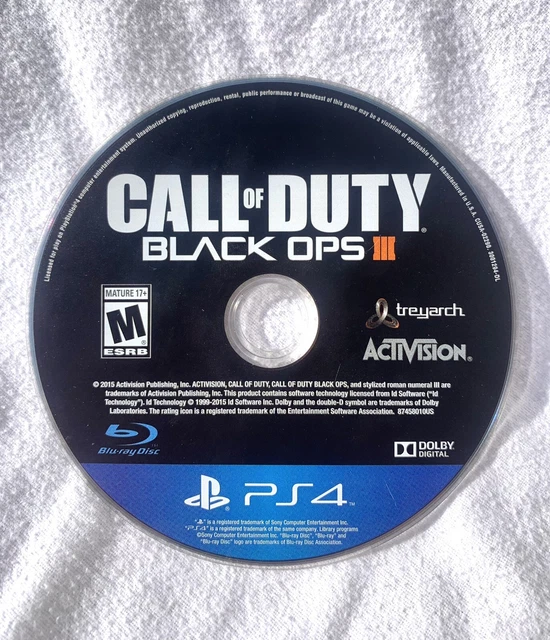 CALL OF DUTY: Black Ops 3 - Sony PlayStation 4 (DISC ONLY) $10.00 ...