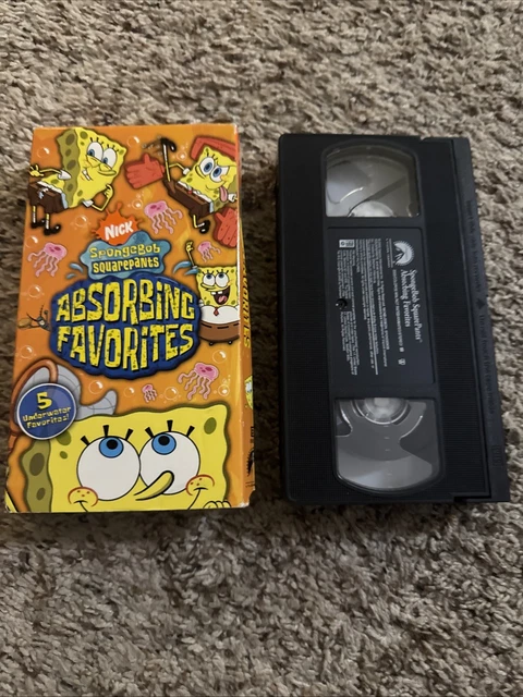 SPONGEBOB SQUAREPANTS - Absorbing Favorites (VHS, 2005) Nick ... SPONGEBOB SQUAREPANTS - Absorbing Favorites (VHS, 2005) Nick ...