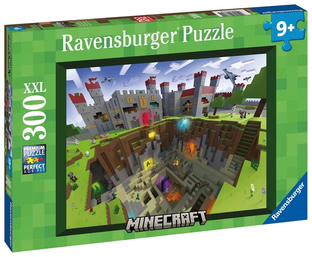 RAVENSBURGER MINECRAFT CUTAWAY Jigsaw Puzzles for Kids Age 9 Years Up ...