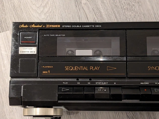 FISHER CR-W911A STEREO Dual Dubbing Cassette Deck. Partially Tested ...
