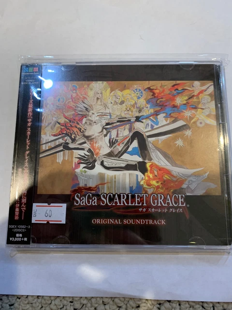 SAGA SCARLET GRACE Original Soundtrack, 2 Disc CD set JAPAN w/Obi final ...