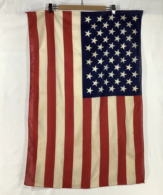 VINTAGE 50S 60S Antique US Military American Flag United States ...