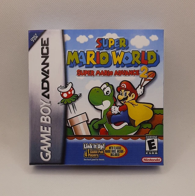 GAME BOY ADVANCE - Super Mario World Super Mario Advance 2 - Box Cover ...