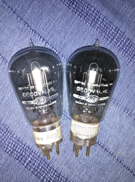 NOS 1923 GECOVALVE LS5 Paar Globusröhren gec marconi osram 300b re604 ...