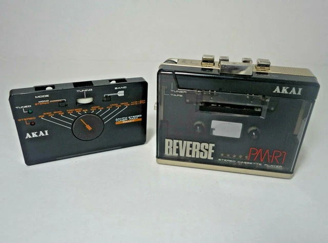 AKAI PM-R1 CASSETTA stereo Walkman AM confezione sintonizzatore FM FAM ...
