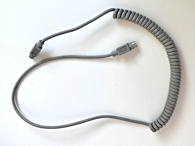APPLE ADB MAC Macintosh Coiled Keyboard Cable 4 pin £14.99 - PicClick UK