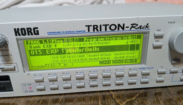 KORG TRITON RACK Sound Module Synthesizer Sampler - tested working $449 ...